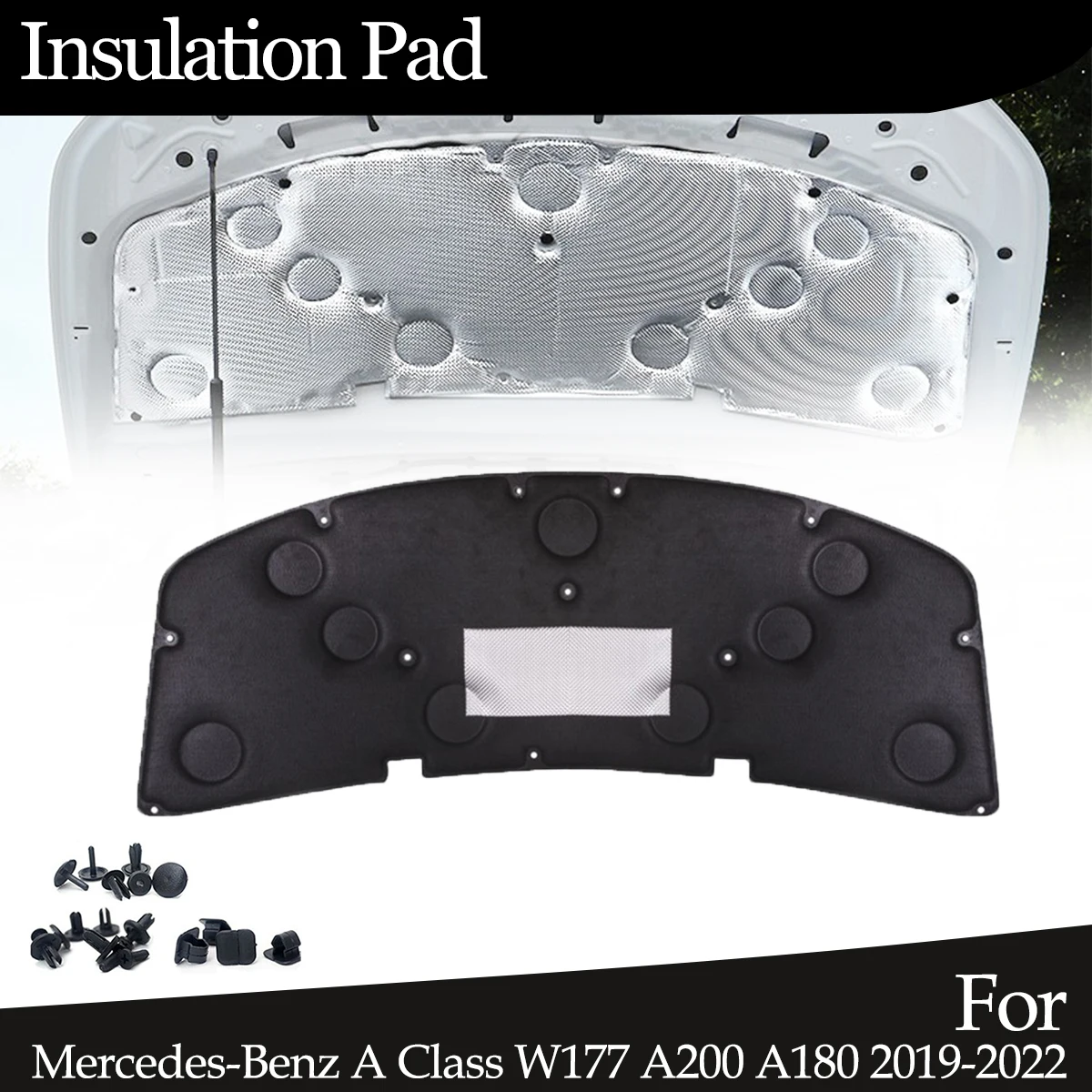 Front-Engine-Hood-Insulation-Pad-Sound-Heat-Cotton-Mat-Cover-Foam ...