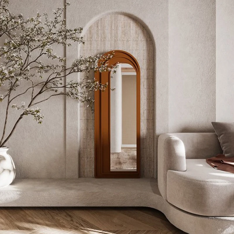 Standing Aesthetic Mirror Full Body Large Glass Design Irregular Mirror ...