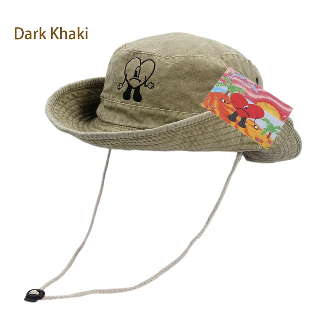 Cotton Embroidered Bad Bunny Fisherman Hats UN VERANO SIN TI Bucket Hat ...