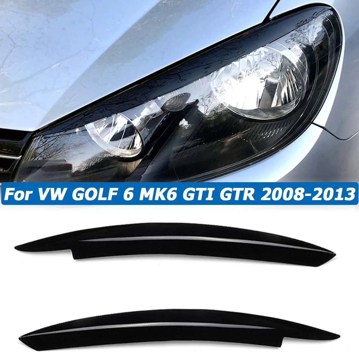 Eyebrow-For-Volkswagen-VW-GOLF-6-VI-MK6-GTI-GTR-2008-2013-Front ...
