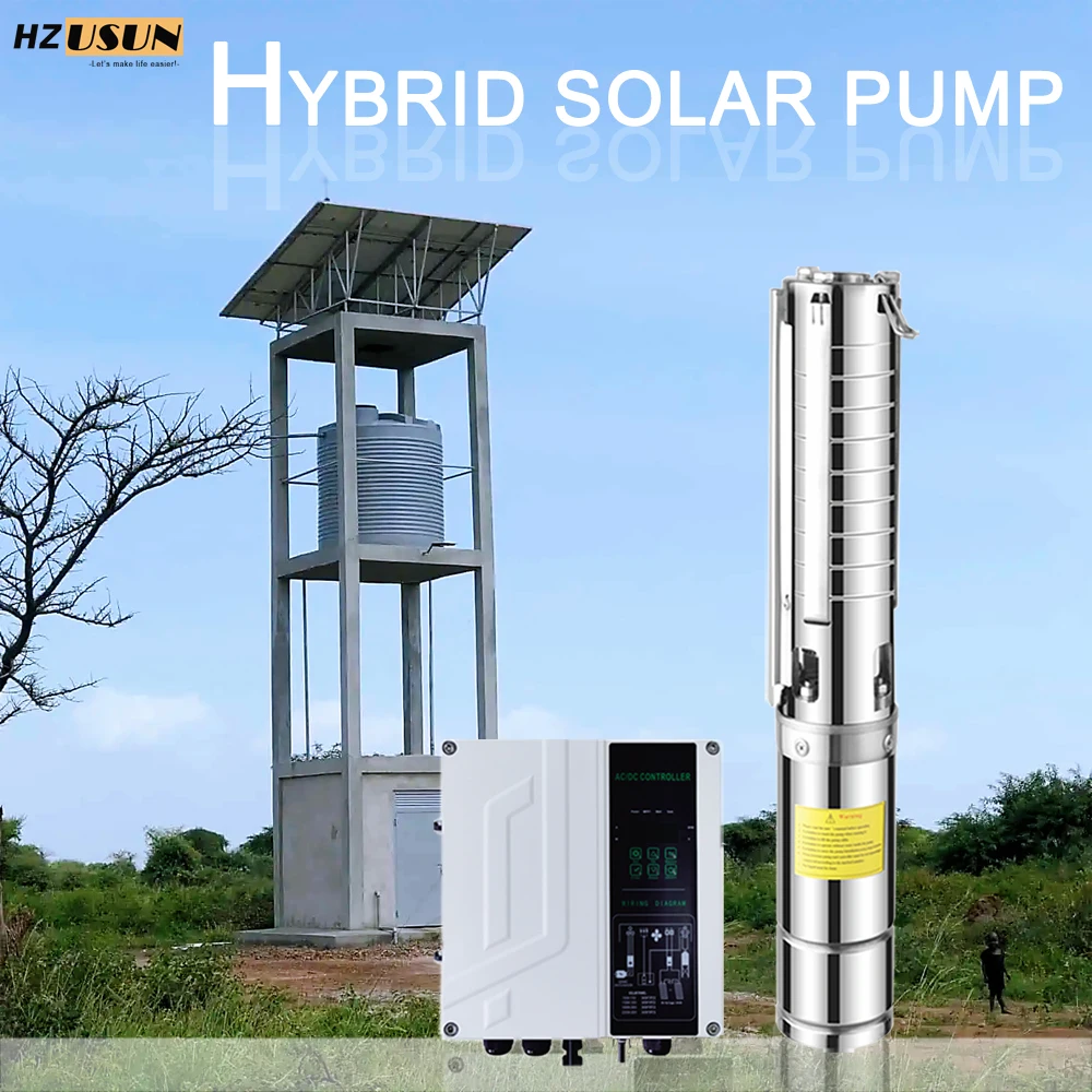 HZUSUN-100M-Borewell-High-Pressure-Solar-Water-Pump-for-Jojo-Water-Tank ...