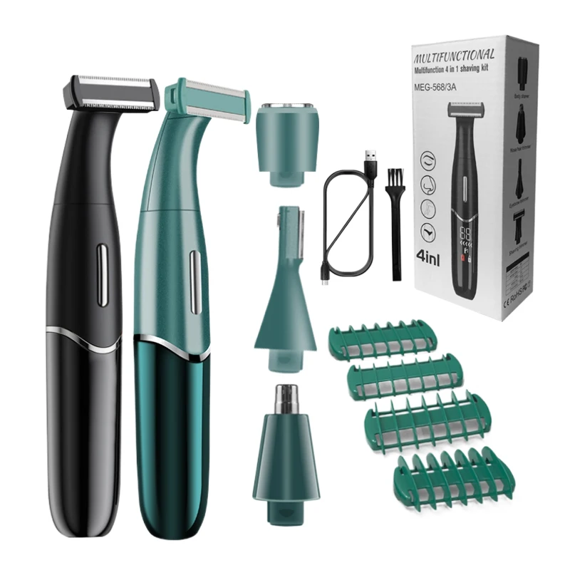 Painless-Body-Hair-Trimmer-Intimate-Areas-Nose-Ear-Hair-Removal-Haircut ...