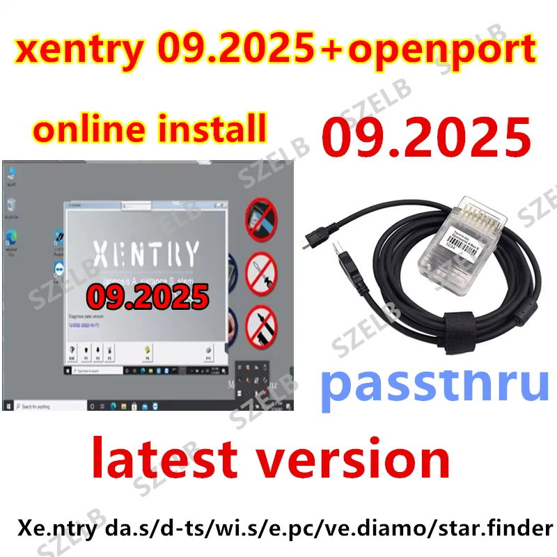 Xentry Passthru 2025.09 Diagnostic & Programming Tool, J2534 openport ...