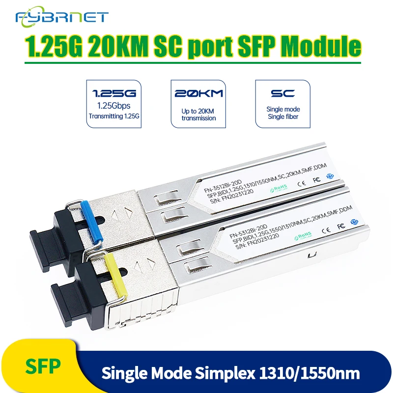 SC-Simplex-Gigabit-SFP-Module-Connector-Single-Fiber-1310nm-1550nm-with ...