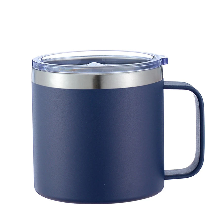 14 oz (approx. 396.9 g) Mug, Vacuum Insulated, Stainless Steel with Lid ...