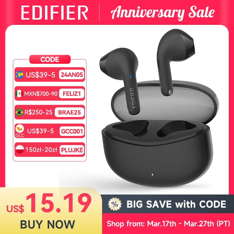 Edifier-X2s-TWS-Bluetooth-Earbuds-True-Wireless-Earphone-Bluetooth-5-3 ...