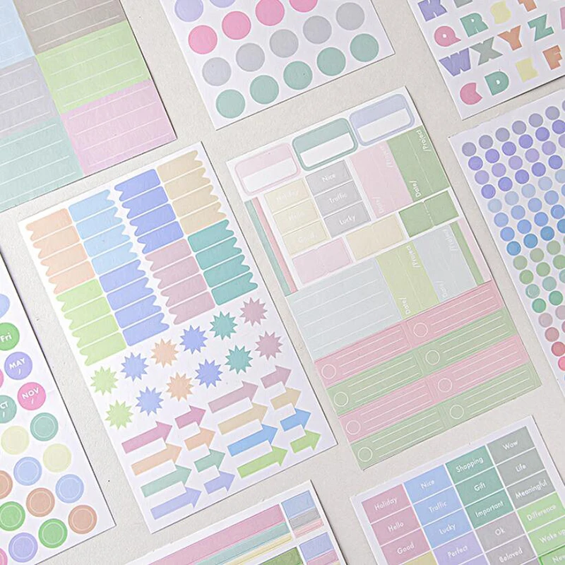 32-Sheets-Index-Stickers-Book-Kawaii-Multifunction-Journal-Planner ...