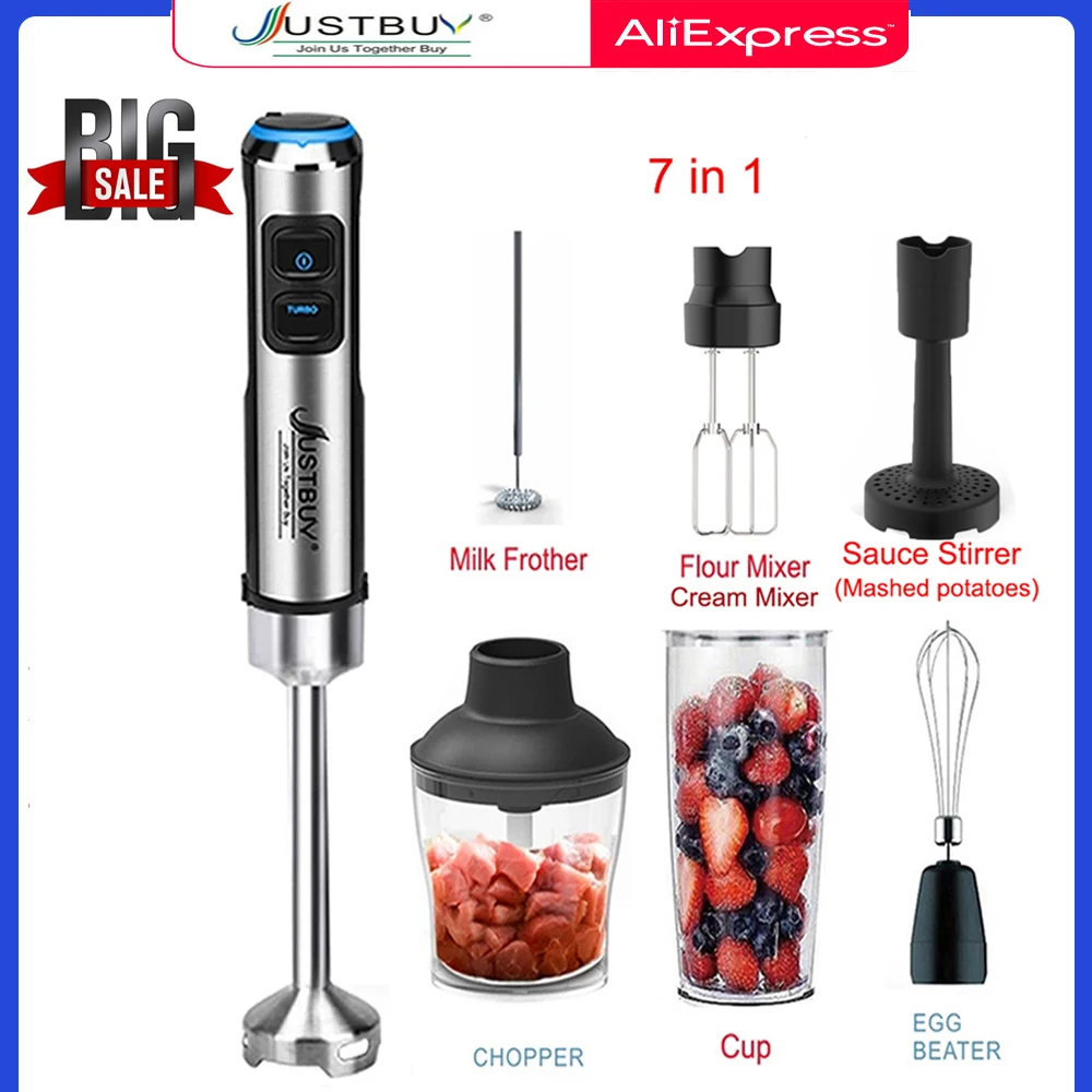 LED Factory Price 1500W 6/4 in 1 Electric Stick Hand Commercial Blender ...
