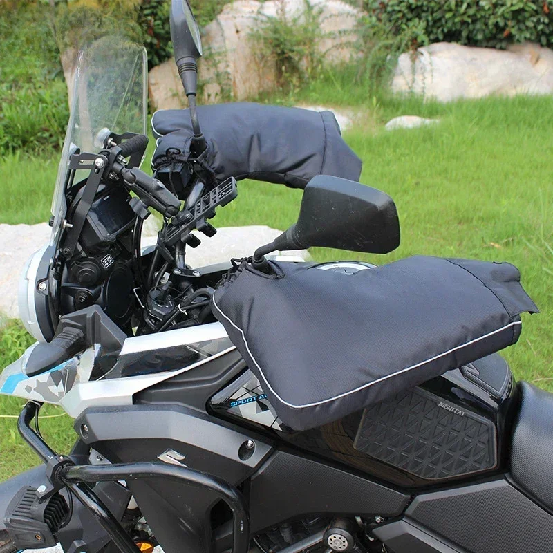 Universal-Winter-Motorcycle-Gloves-Handlebar-Muffs-Reflective-Strip ...