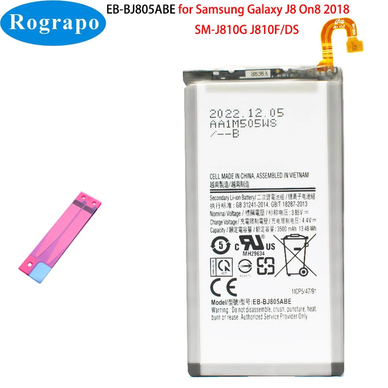 New-3500mAh-EB-BJ805ABE-Phone-Battery-For-Samsung-Galaxy-J8-On8-2018-A6 ...
