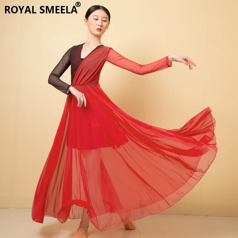 Mesh Lyrical Dance Costume Women Modern Contemporary Dress Lyrical ...