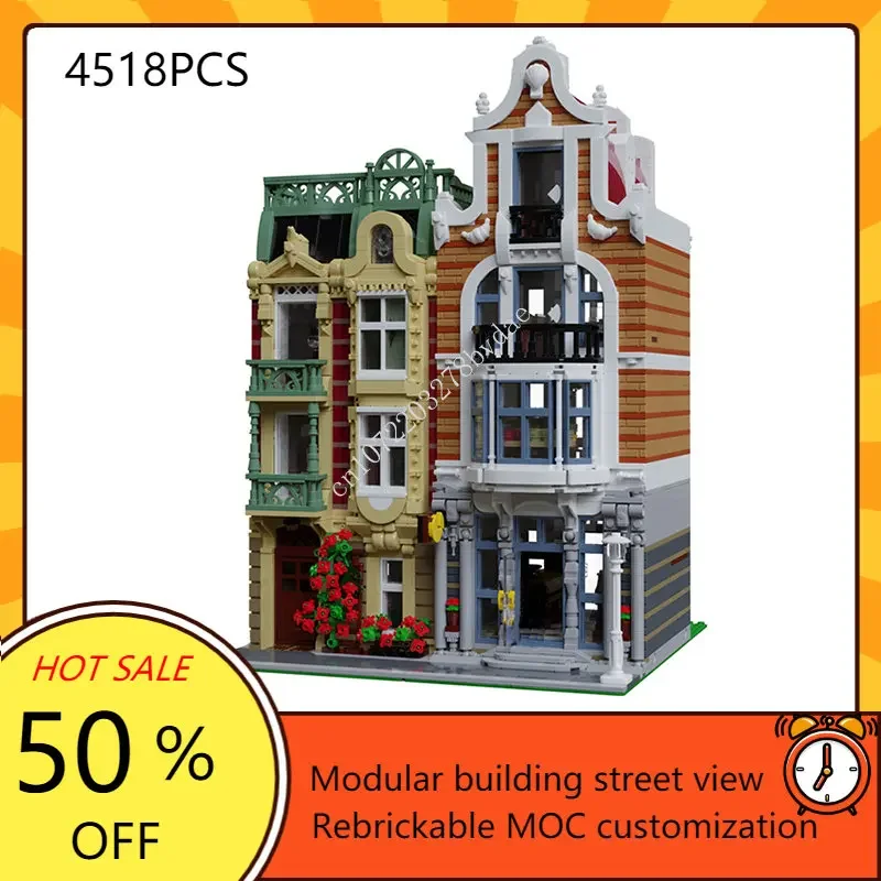 4518PCS-Cheese-Shop-Modular-MOC-Creative-street-view-Model-Building ...