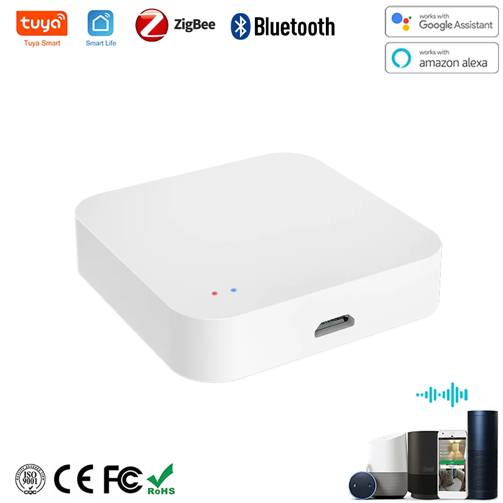 Tuya Zigbee 3.0 Gateway HUB Wireless Smart Home Bridge Smart Life Remote Control Zigbee Protocol ...