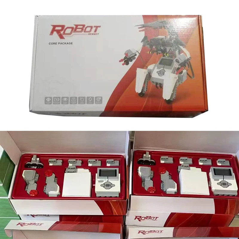 NEW EV3 Core Set Parts EV3 Brick Ultrasonic Colour Gyro Touch Sensors ...