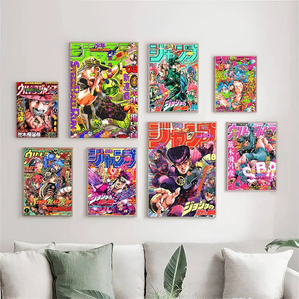 Anime J-JoJos Bizarre Adventure JJBA Classic Vintage Posters HD Quality ...