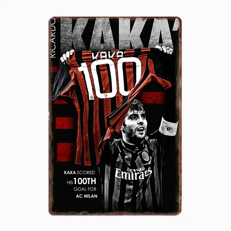KAKA-100-Goal-cartel-con-estampado-de-f-tbol-de-Mil-n-cartel-de-placa ...
