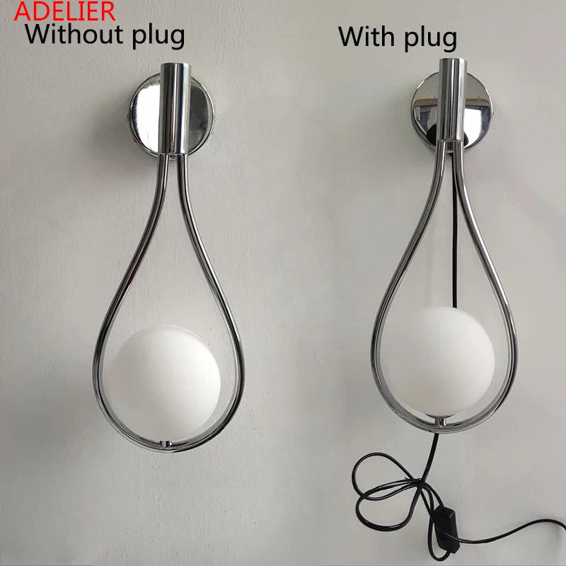ADELIER Fashion Glass ball wall lamps Dining Living room wall sconce ...