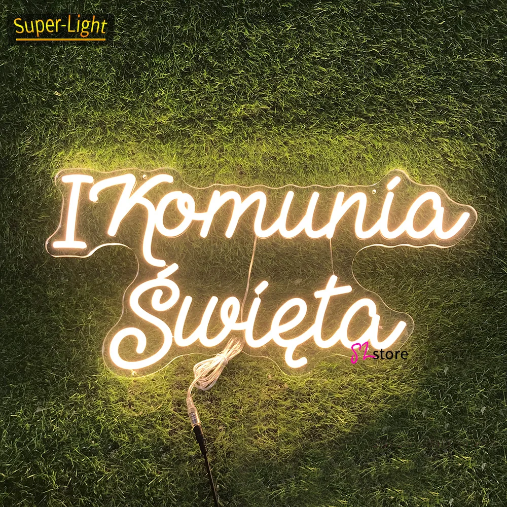 The-First-Holy-Communion-Neon-Sign-for-Wedding-Birthday-Party-Decor ...