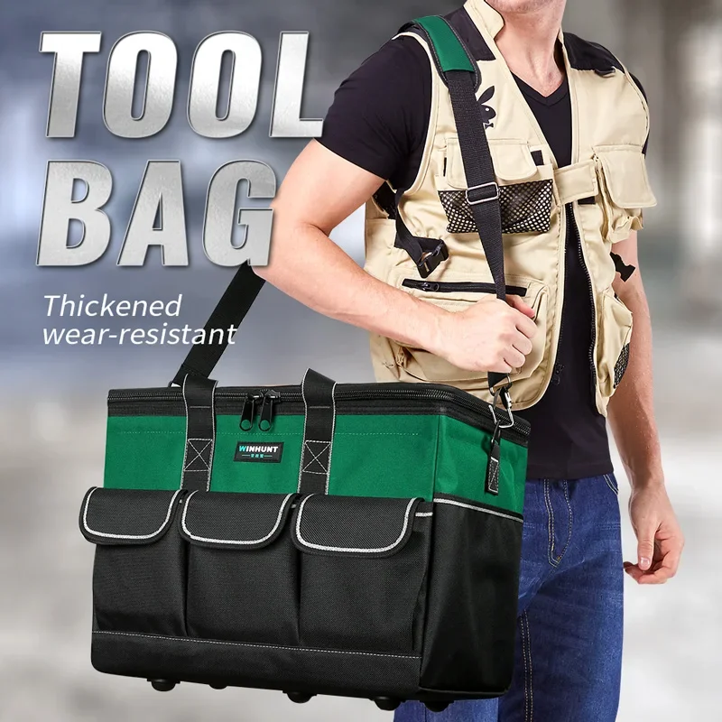 Upgrade Rectangular Waterproof Tool Bags with Strap Large Capacity Bag ...