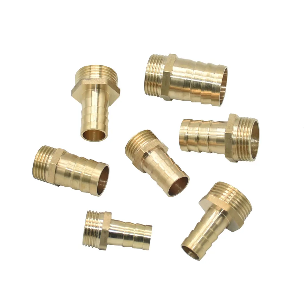 Brass Hose Fittings Sourcing Map 2 Pcs Brass Hose Barb Fitting – 1/4 ...