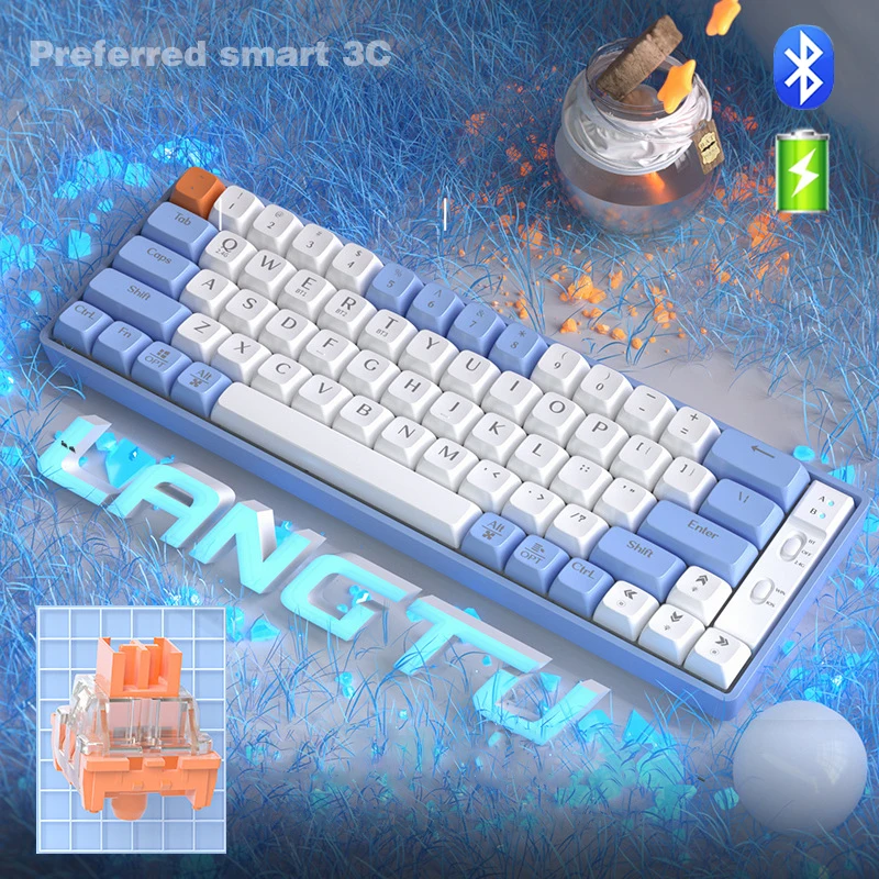 Teclado Mecânico Sem Fio Bluetooth Teclado Sem Fio Teclado Mecânico Jogo Gamer Redragon Anne Pro ...