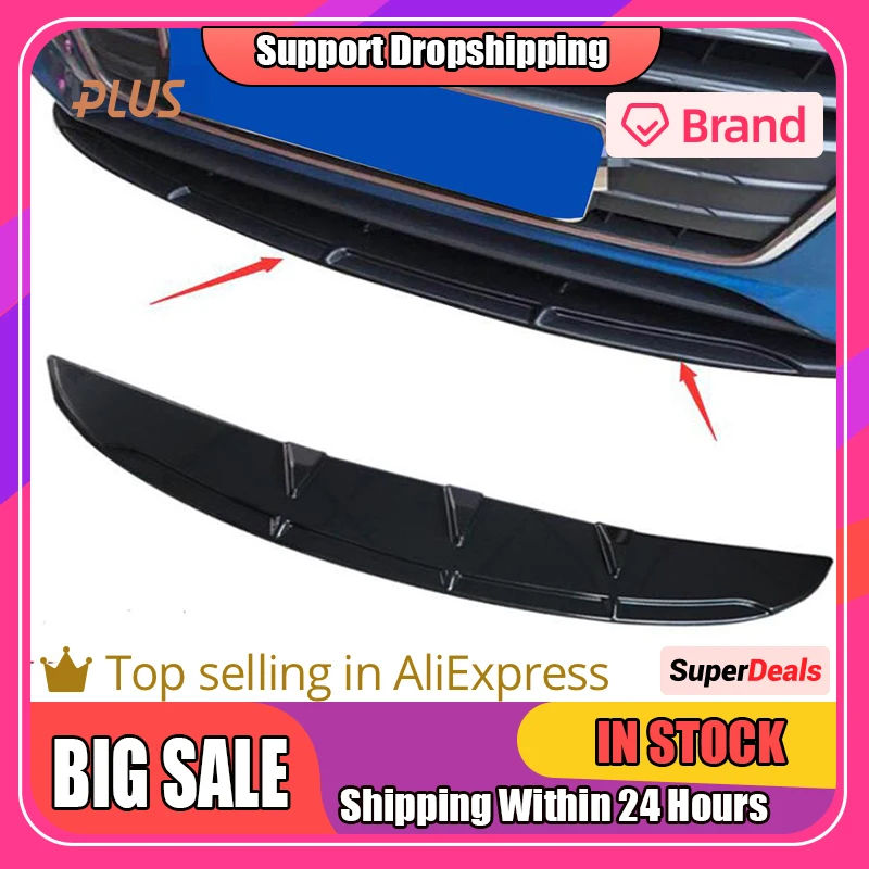 Universal-Car-Front-Bumper-Lip-Spoiler-Diffuser-Fins-Body-Kit-Car ...