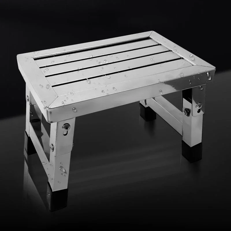 Metal Stools Modern Folding Bench Multifunctional Ottomans Rectangular ...