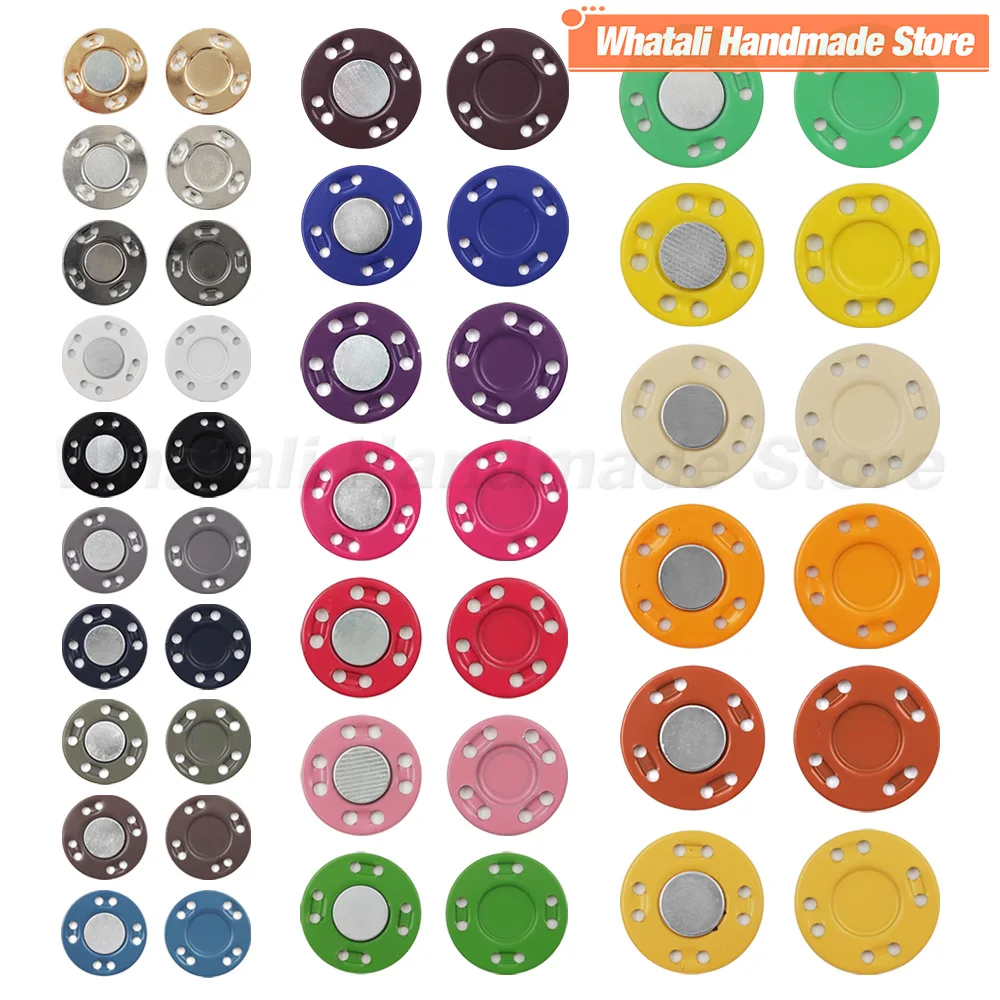5 Pairs Magnetic Clothing Invisible Magnet Buttons Sewing Supplies For ...