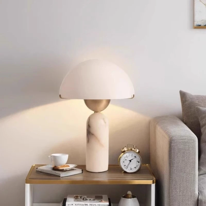 Senior Modern Designer Marble Table Lamp Villa Model Room Living Room ...