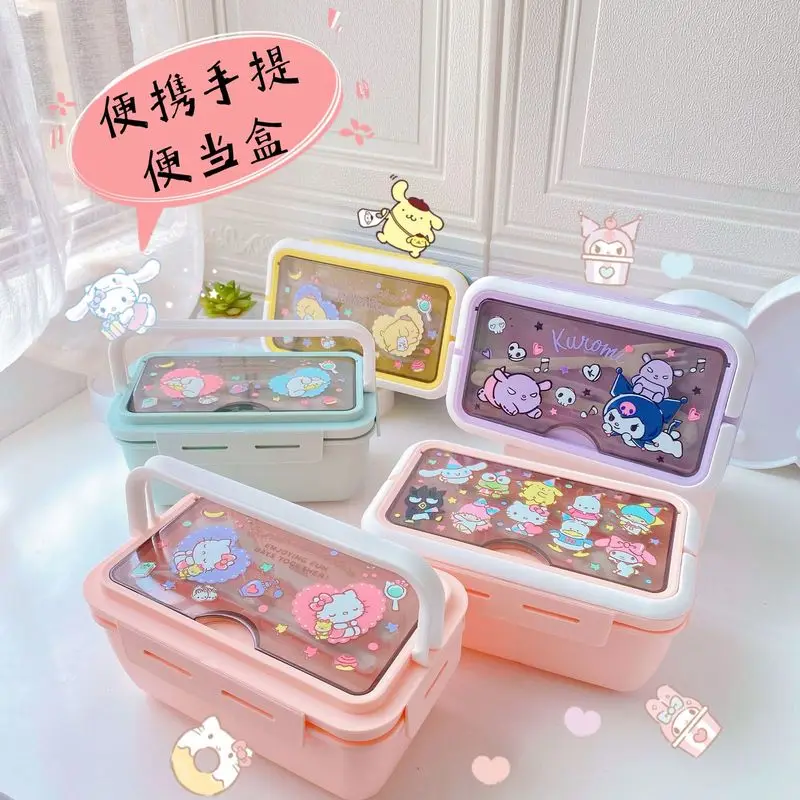 Miniso-Stitch-Cartoon-Portable-Lunch-Box-Child-Student-Hermetic-Bento ...