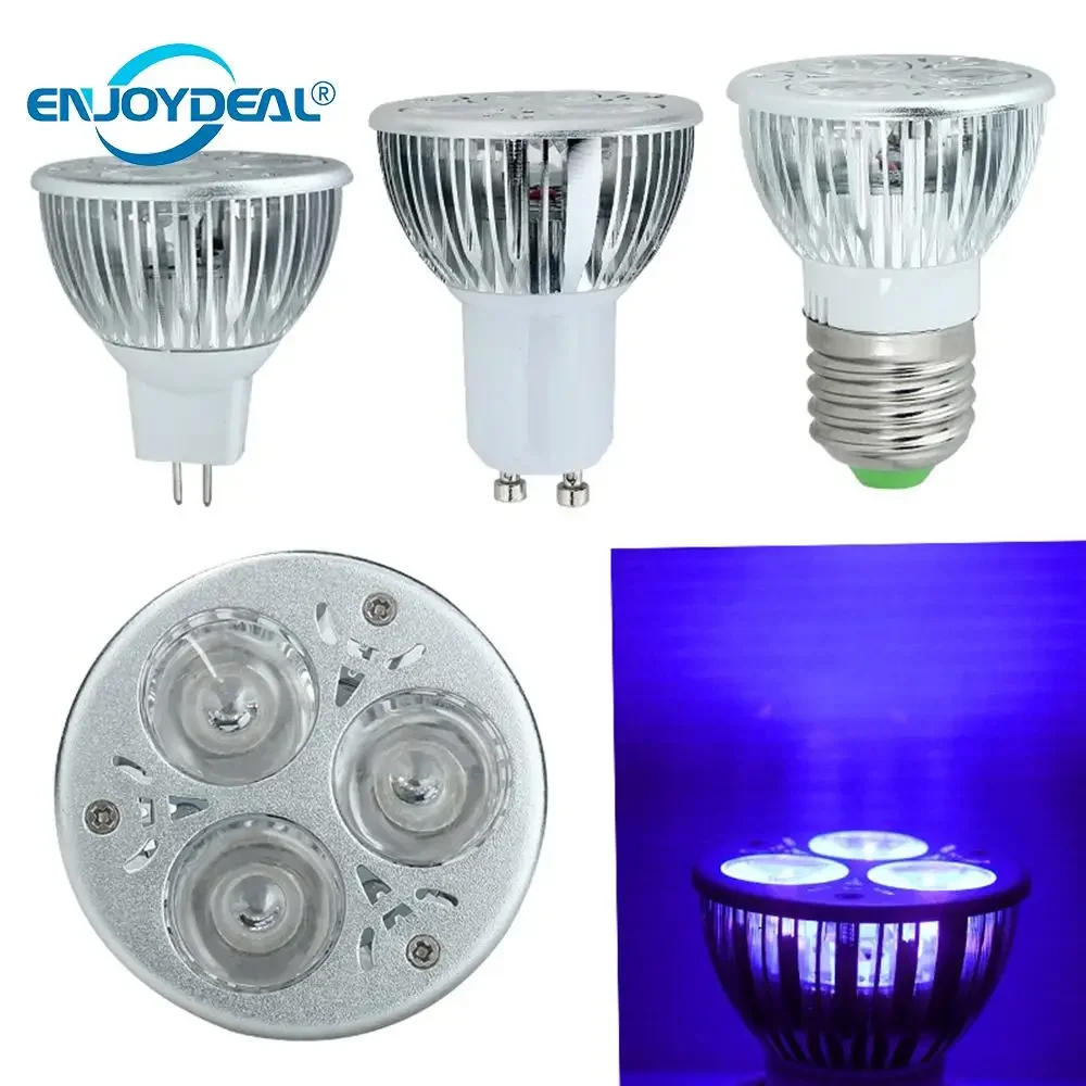 3W-Led-blu-viola-luce-E27-GU10-MR16-a-risparmio-energetico-UV ...
