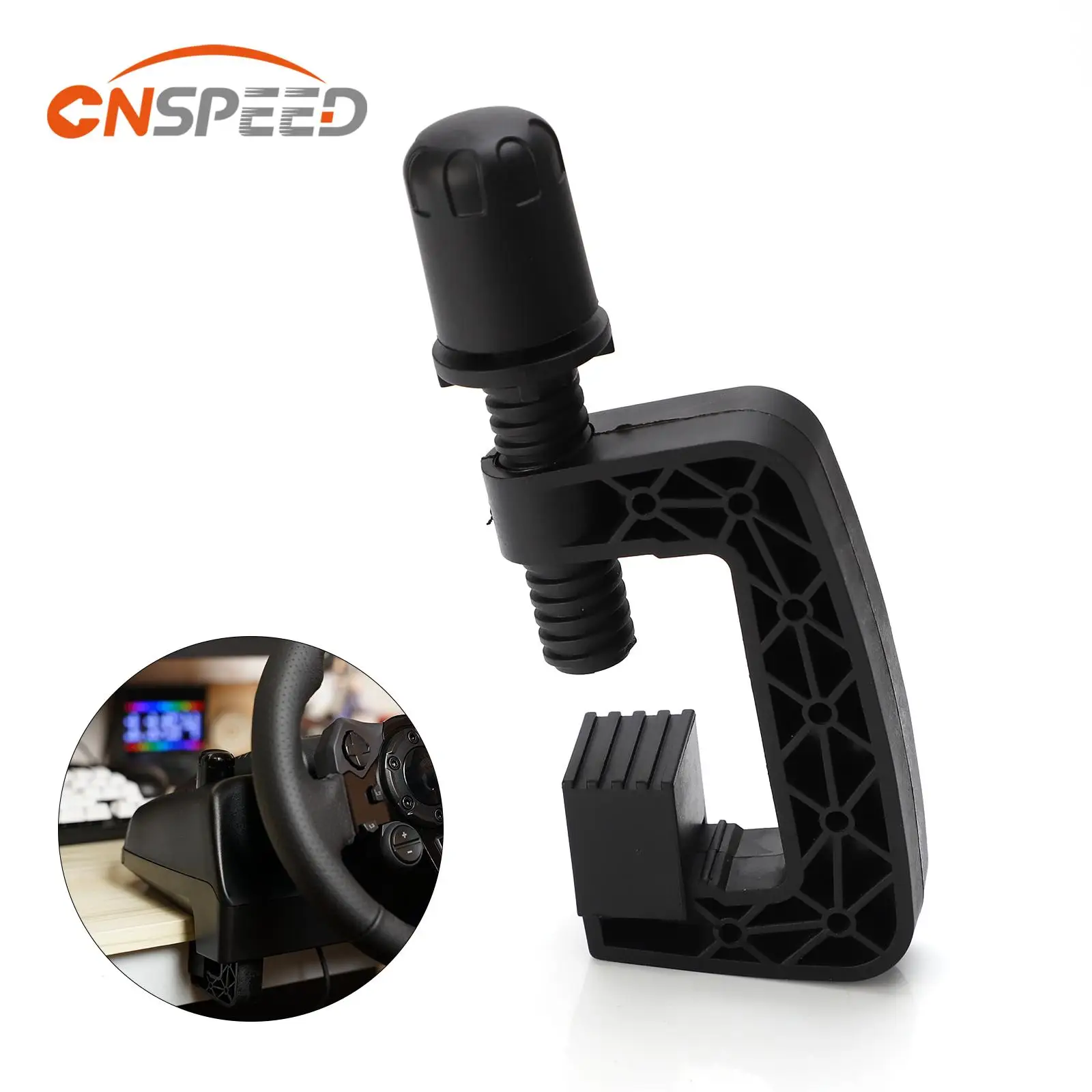 Black-Steering-Wheel-System-Fixing-Clamp-For-Logitech-G25-G27-G29-G920 ...