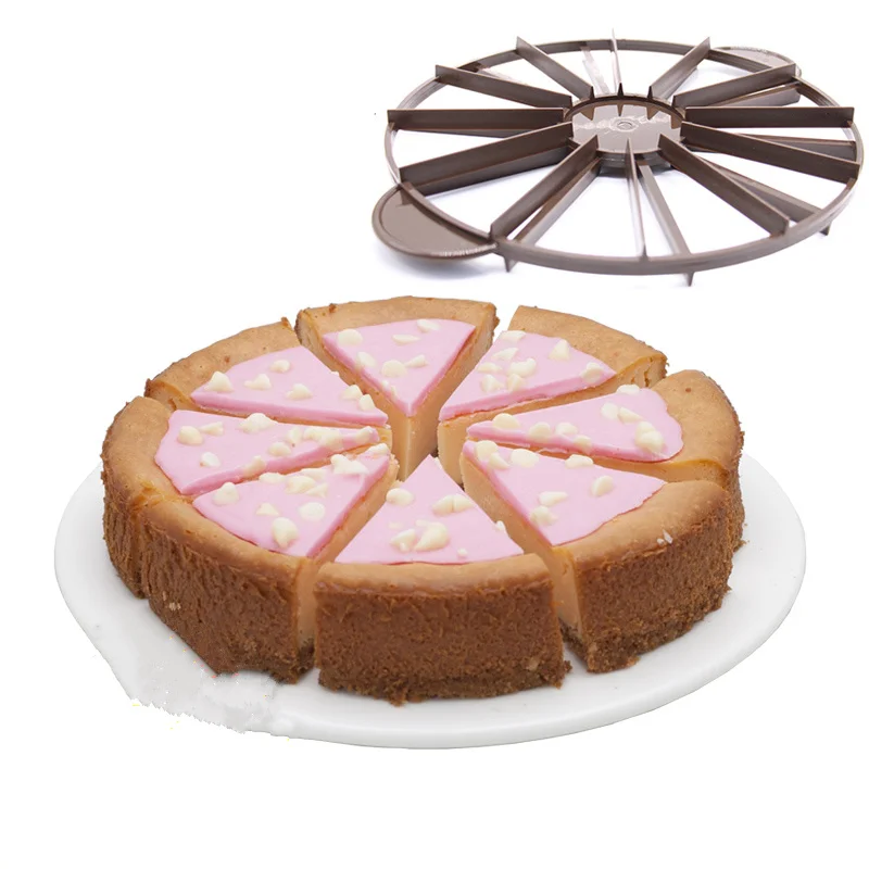 Practical-Round-Cake-Pie-Slicer-10-12-Cake-Dividers-Sheet-Guide-Cutter ...