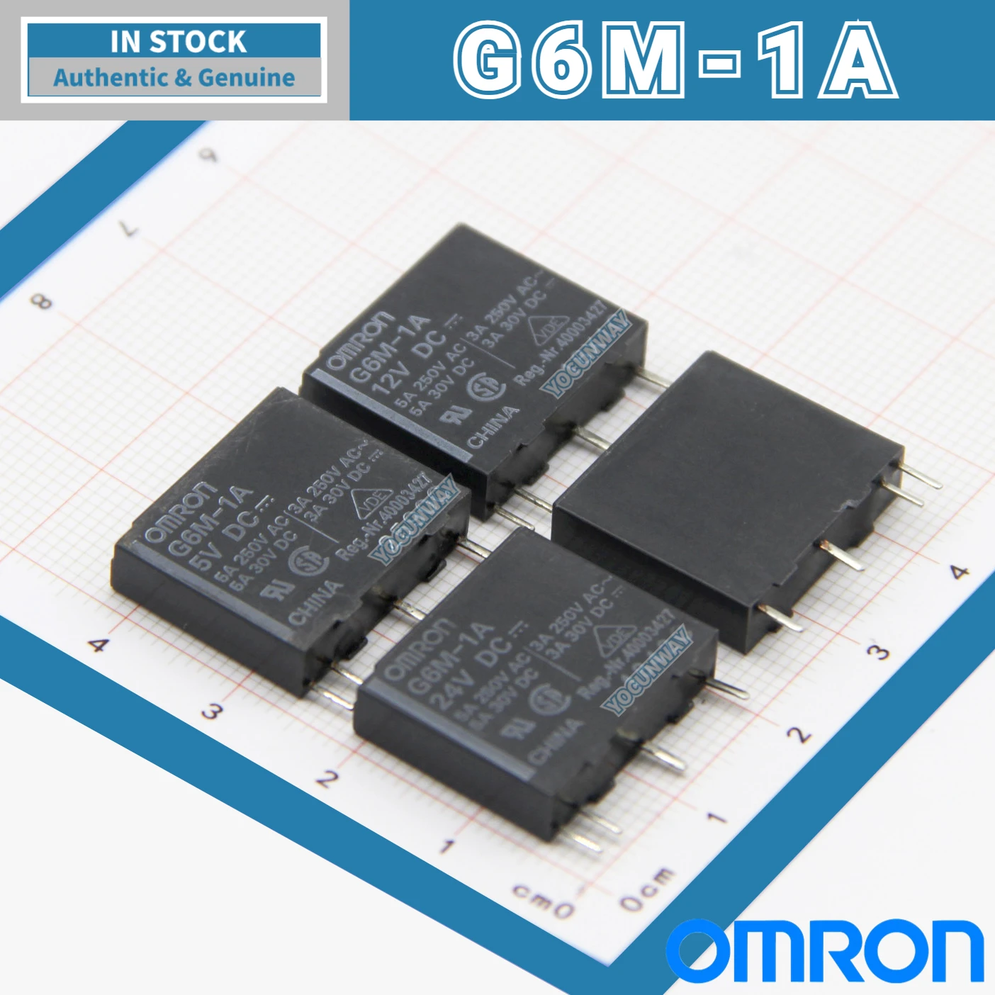 New-Authentic-Original-OMRON-PCB-Power-Relay-G6M-1A-12VDC-5VDC-24VDC-DC24V-12V-5A-4PIN.jpg