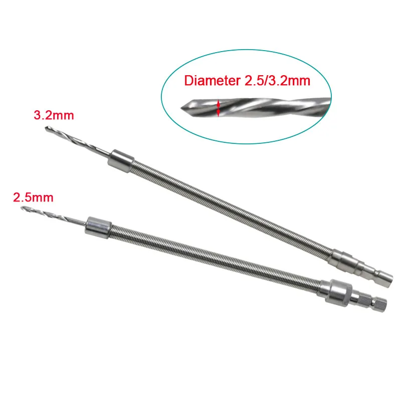 GREATLH-1pcs-Flexible-Drill-Bit-2-5-3-2mm-Orthopedic-Bone-Drill-Bit ...