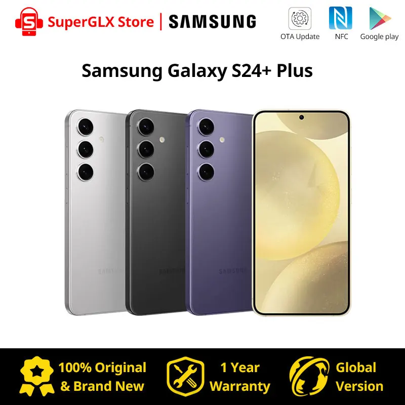 Smartphone-Samsung-Galaxy-S24-Plus-Snapdragon-8-Gen-3-6-7-Tela-AMOLED ...