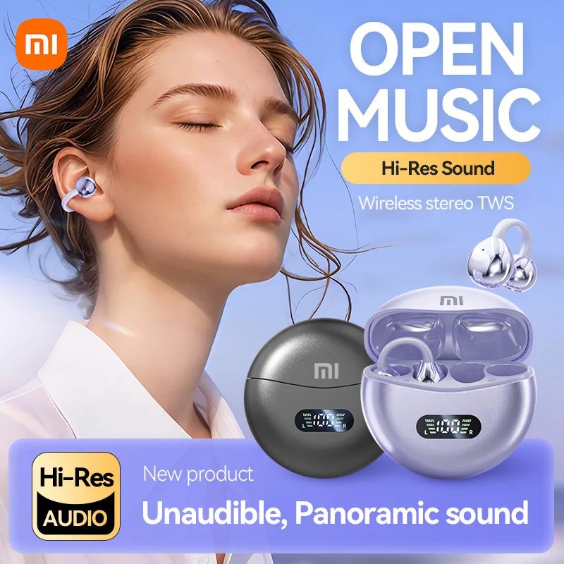 XIAOMI-MIJIA-Wireless-earbuds-M79-Ear-Clip-Headset-ENC-Bluetooth5-4 ...
