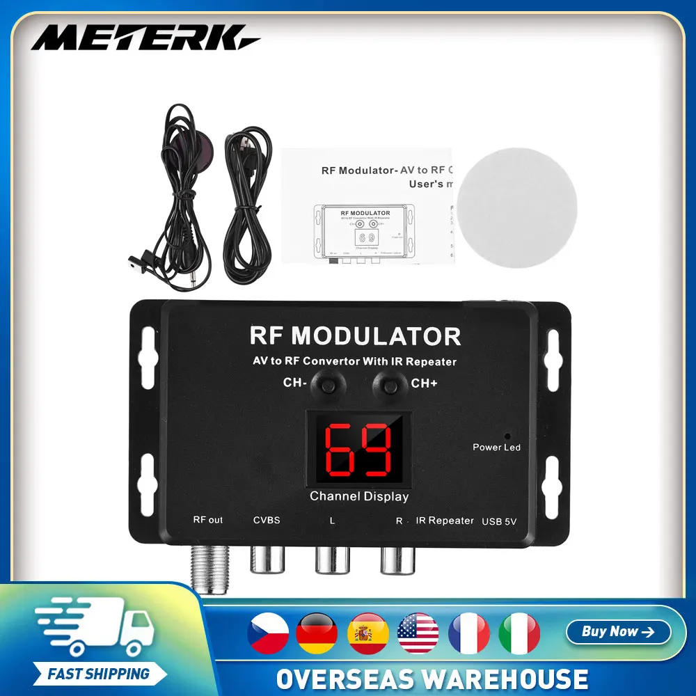 M60IR-IR-Repeater-RF-Modulator-Converter-Television-System-TV-Signal ...