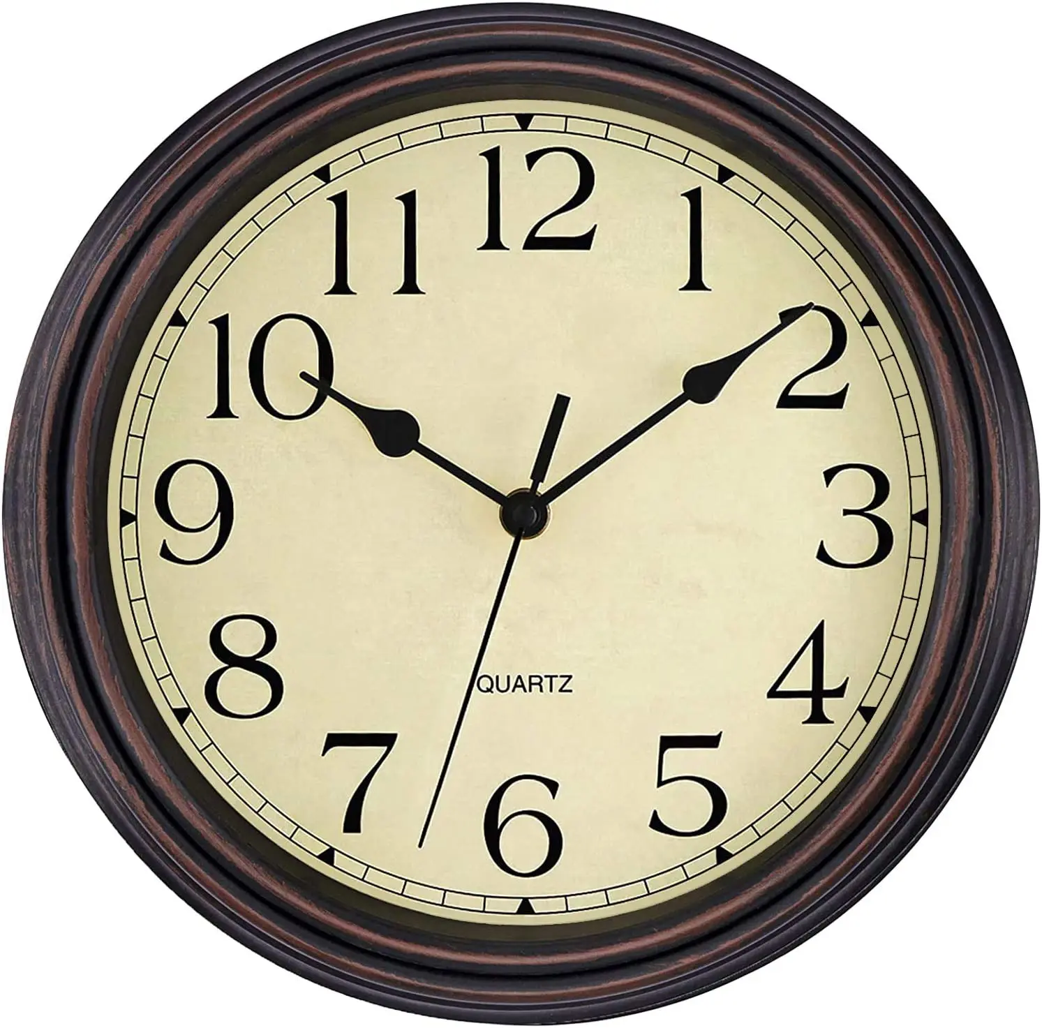 Rustic-Vintage-12-Inch-Wall-Clock-Antique-Design-with-Roman-Numerals ...