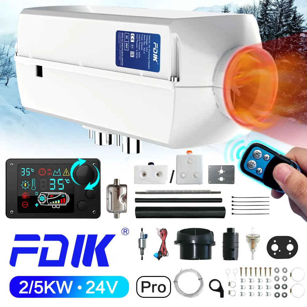 FDIK-Diesel-Heater-Pro-24V-2000W-5000W-Car-Air-Heater-Autonomous-Heater ...