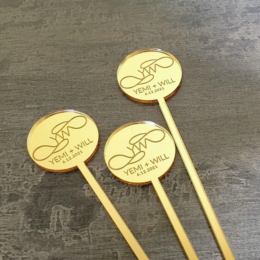 50Pcs-Personalized-Round-Champagne-Drink-Stirrers-Wedding-Decor ...