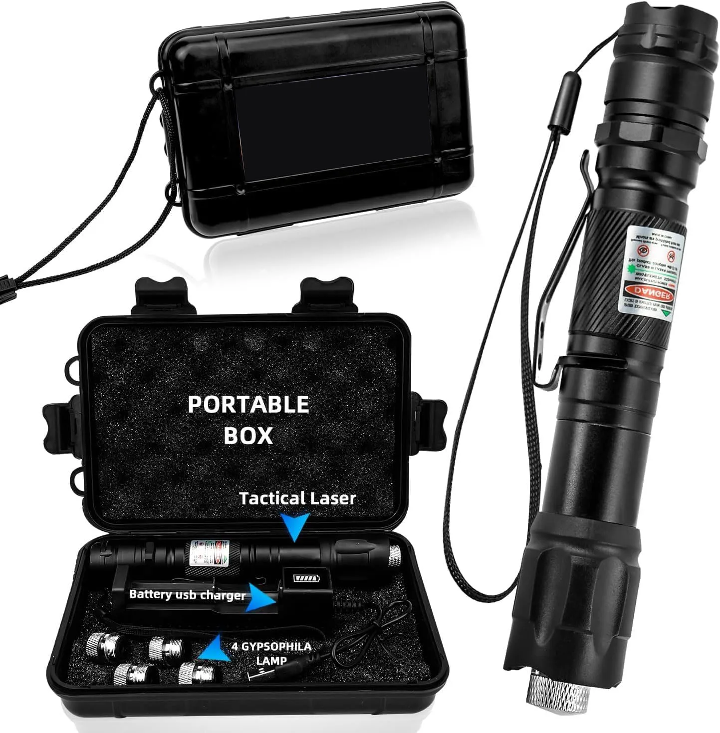 Green Laser Pointer High Power Flashlight Long Range Laser Flashlight ...