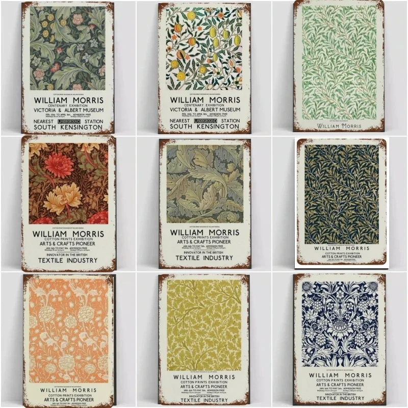 William-Morris-Metal-Signs-Museum-Exhibition-Posters-Gallery-Modern-Tin ...