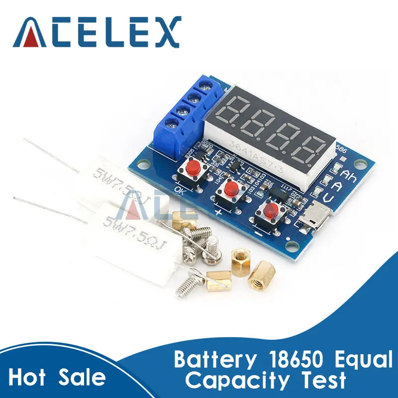 ZB2L3 Battery Capacity Tester External Load Discharge Type 1.2-12V ...