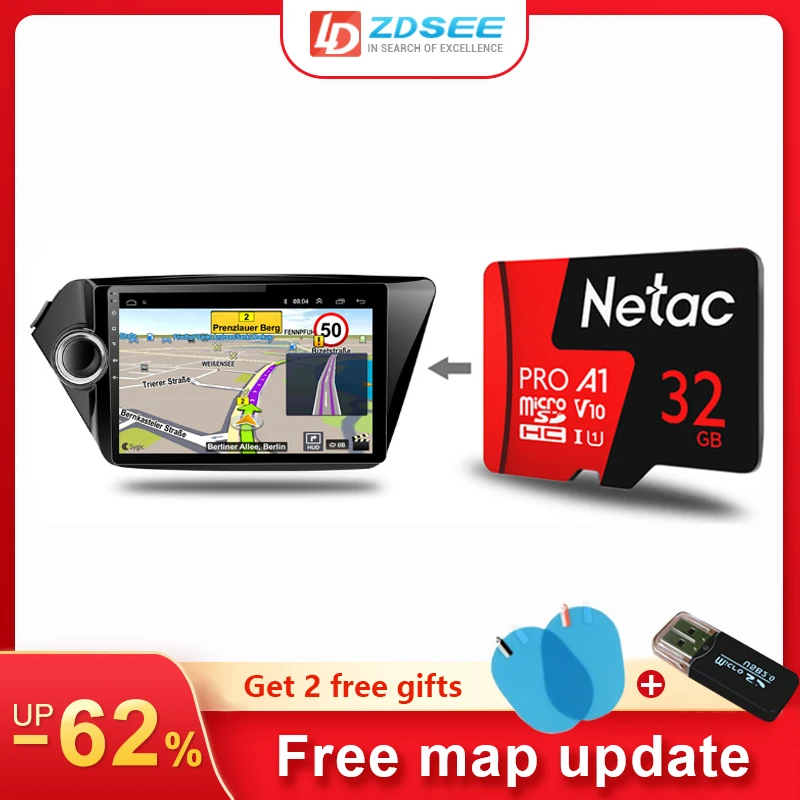 32gb Gps Sygic Map For Kia Navigation Car Radio Android Navigation Maps ...