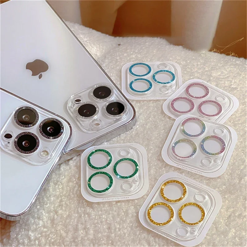 Glitter-Bling-Lens-Glass-For-iPhone-12-13-14-Pro-Max-Camera-Protector ...