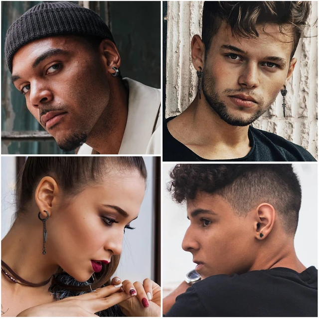 Black Earrings For Men