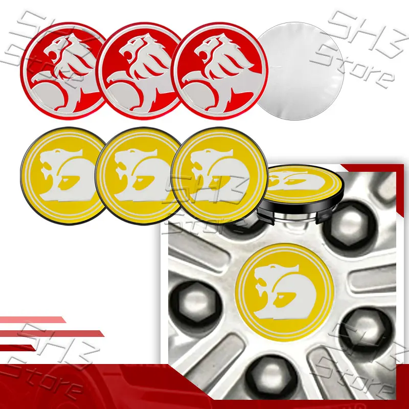 4Pcs 56mm Aluminum Car Wheel Center Hub Cover Caps Badge Sticker For ...