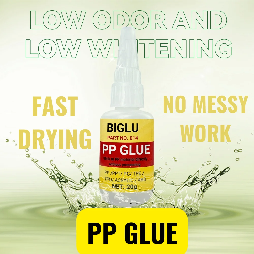 20G BIGLU Instant PP Glue Polypropylene Adhesive Electronic Components ...