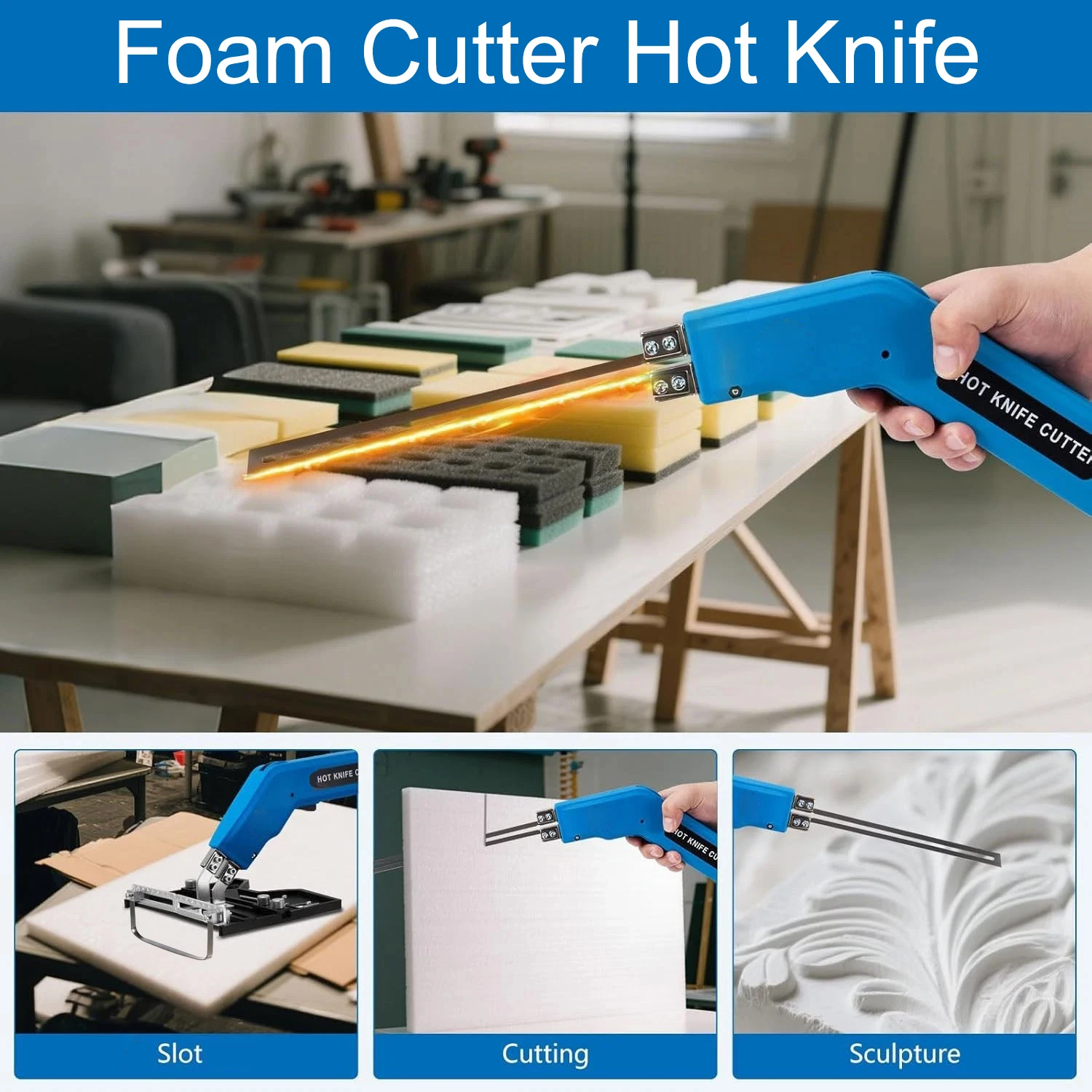 Professional Electric Styrofoam Cutter Thermal Knife Electric Foam ...